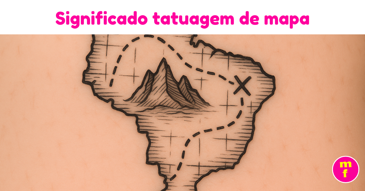 O que significa a tatuagem de mapa? Descubra tendências e simbolismos ...
